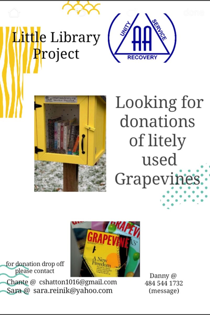 BULLETIN BOARD – AA Lehigh Valley