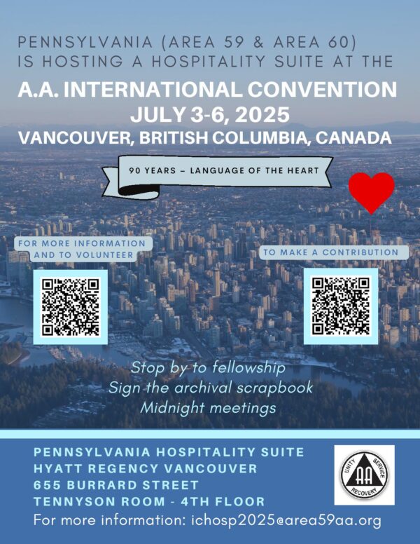 BULLETIN BOARD – AA Lehigh Valley