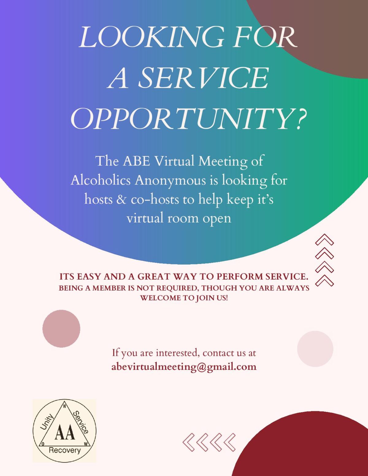 BULLETIN BOARD – AA Lehigh Valley